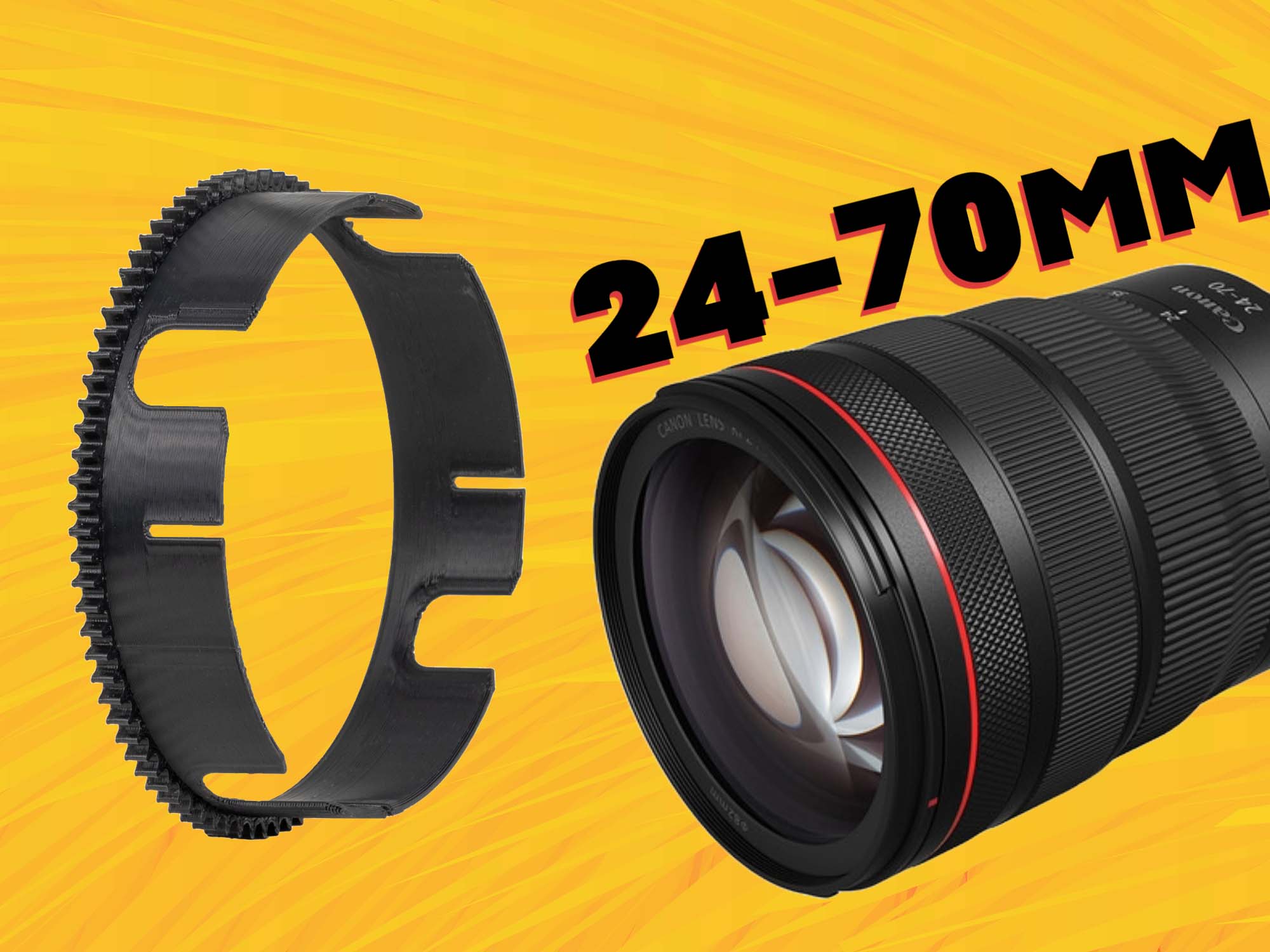 Canon RF 24-70mm Zoom Gear Assembly // Ikelite 200DL Underwater Housin