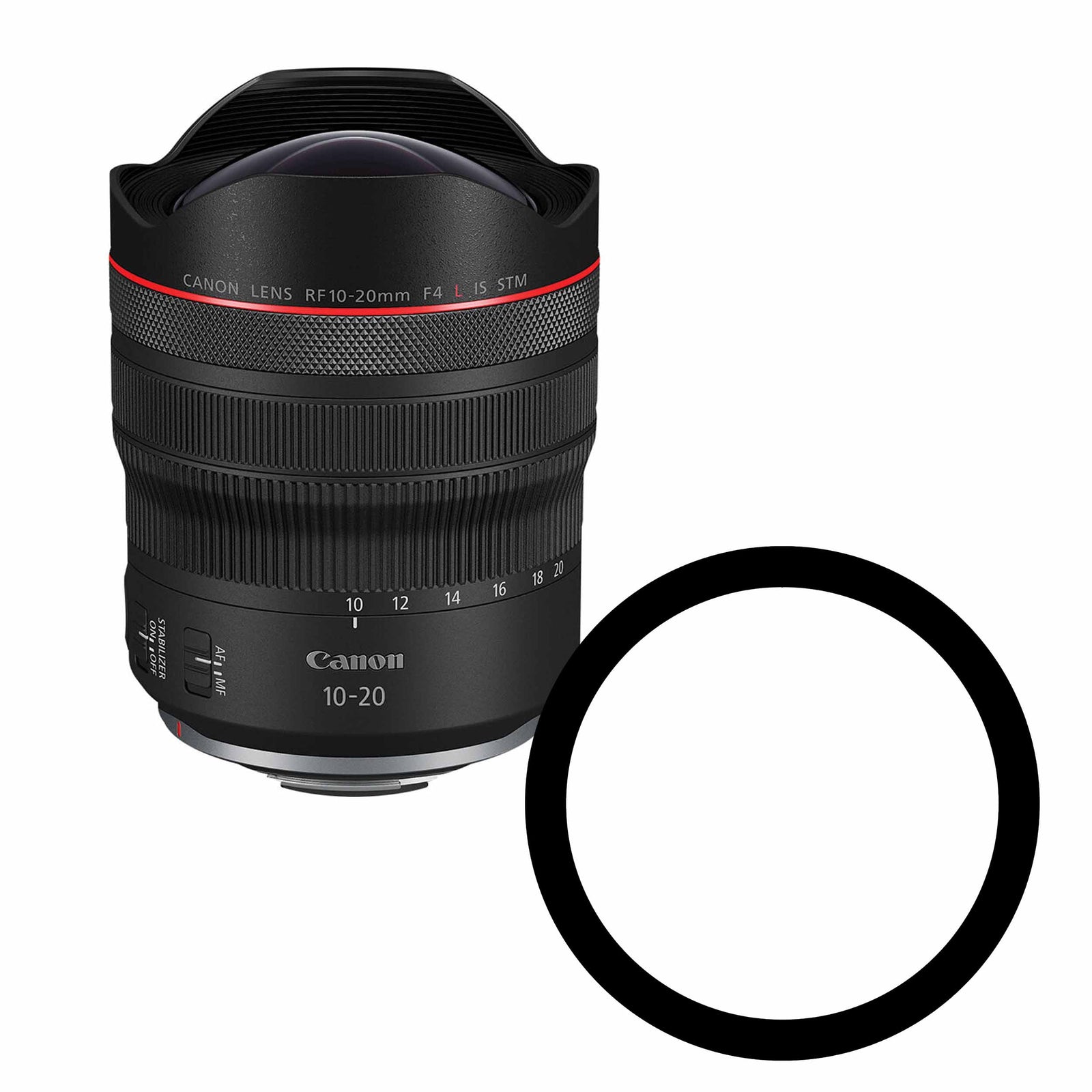 Anti-Reflection Ring for Canon RF 10-20mm f/4L IS STM Lens