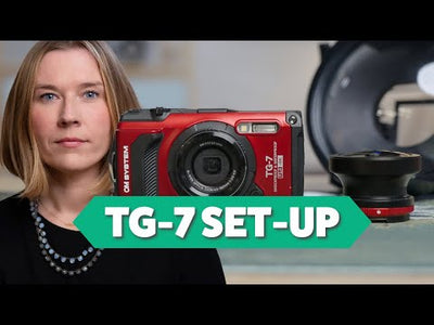 Underwater Housing, OM System Tough TG-7 Camera and Strobes Wide Angle
