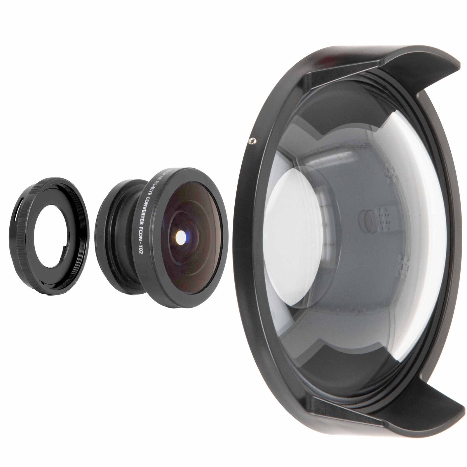 Dome Port for Olympus FCON-T02 Kit with Fisheye Lens for OM System TG-